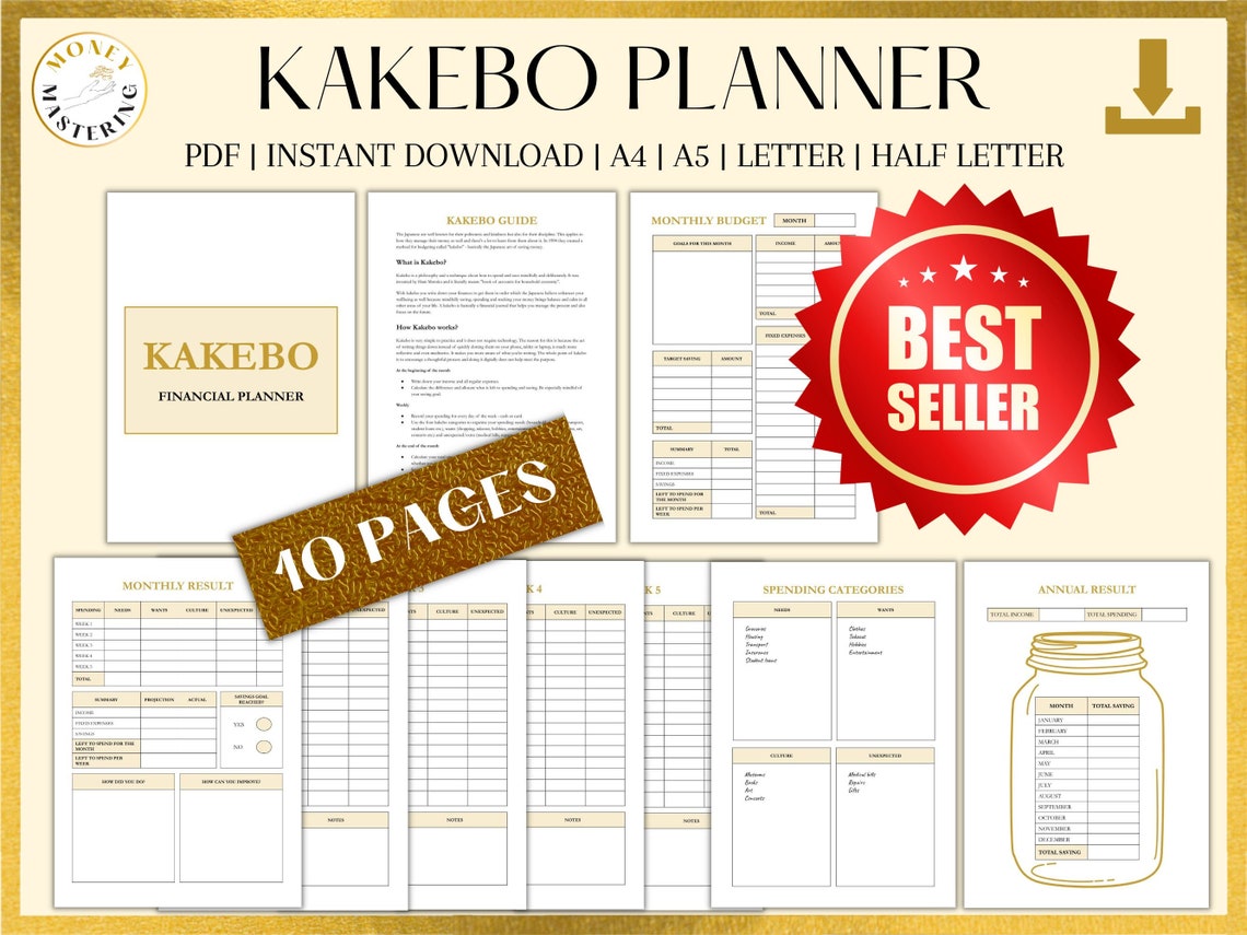 Kakebo Financial Planner Printable, Kakebo Budget Journal, Kakebo ...