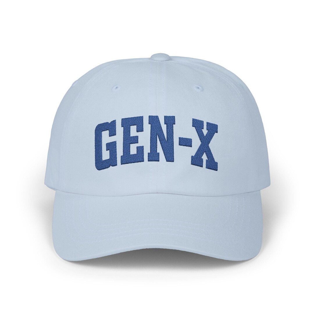 Gen X Distressed Embroidered Cap - Vintage Style Hat for Generation X ...