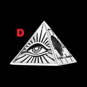 S925 Egypt Pyramid Mummy Charms Fit for Pandora Bracelet, Sterling ...