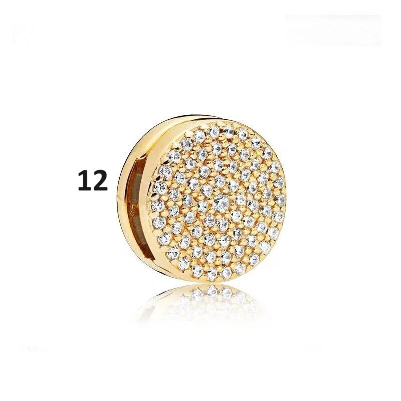 New 2024 Reflexions Charms Fit for Pandora Mesh Bracelet,rose Gold Clip ...