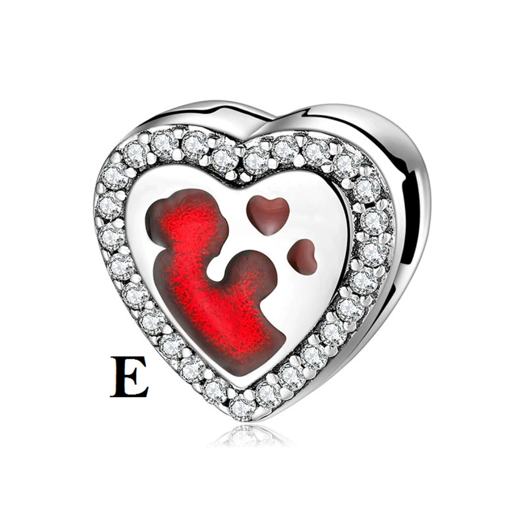 Reflexion Clip Mesh Bracelet Charm S925 Charm Heart Charms - Etsy