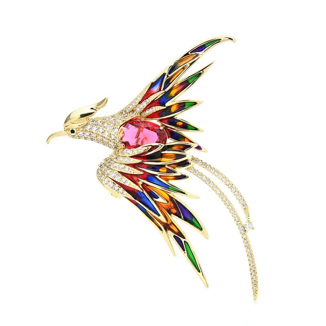 Phoenix Bird Brooch for Women Men's Brooch for Men Suit Shirt Collar ...