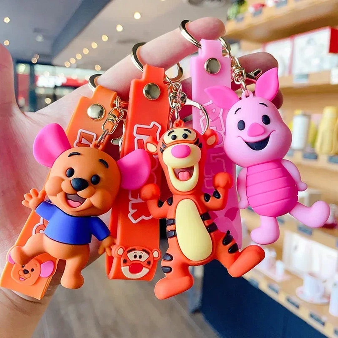 New Winnie the Pooh Key Chain Pendant,despicable Cartoon Piglet Tiger ...