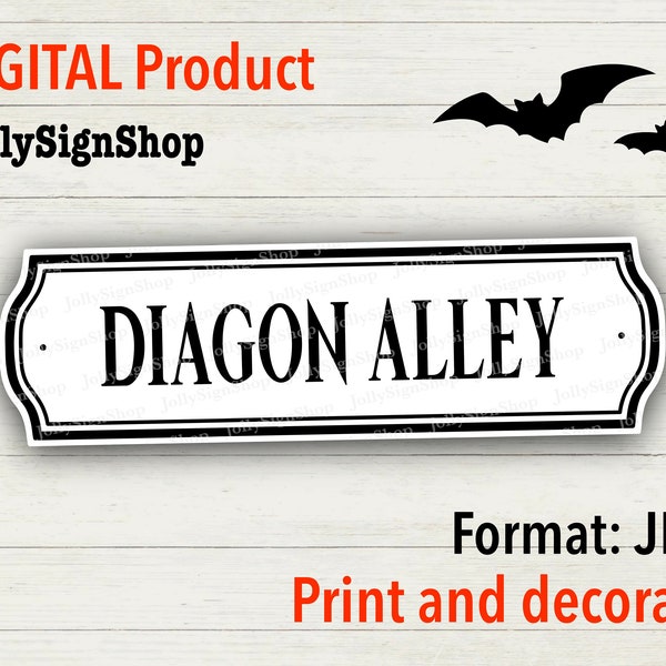 Diagon Alley Printable Signs - Etsy