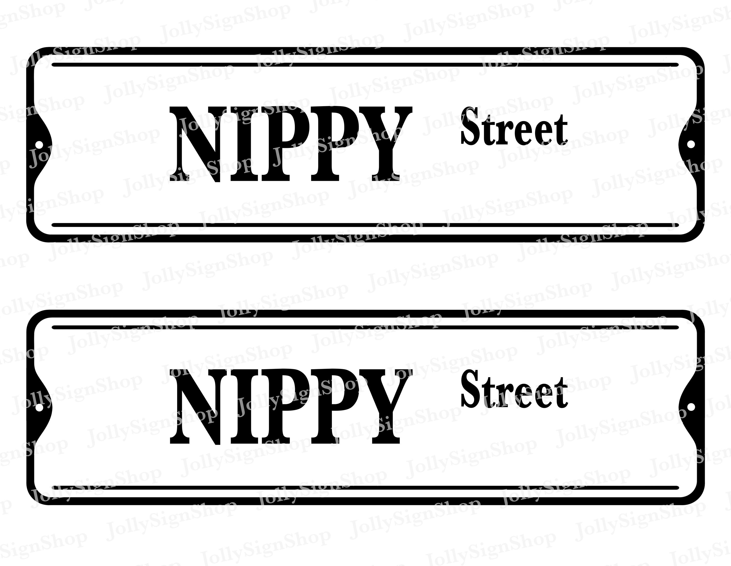 Nippy Street Jolly Printable Street Sign DIGITAL Easy Cheap - Etsy