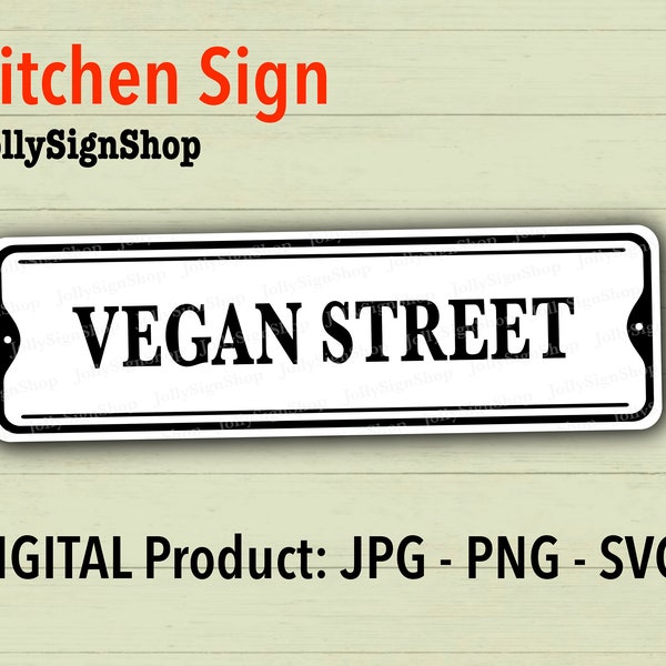 Vegan Kitchen Decor - Etsy