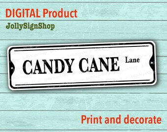 Candy Lane Printable - Etsy