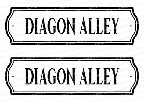 Diagon Alley Shop Signs