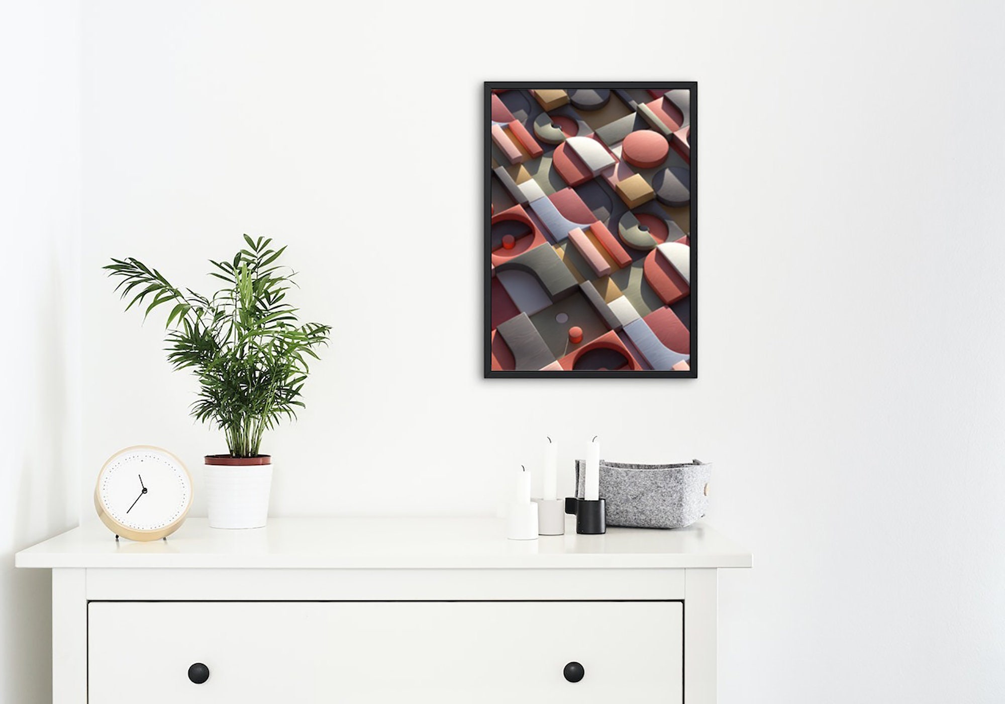 Geometric Abstract. Feature Wall Art. Geometric Wall Art. Abstract ...