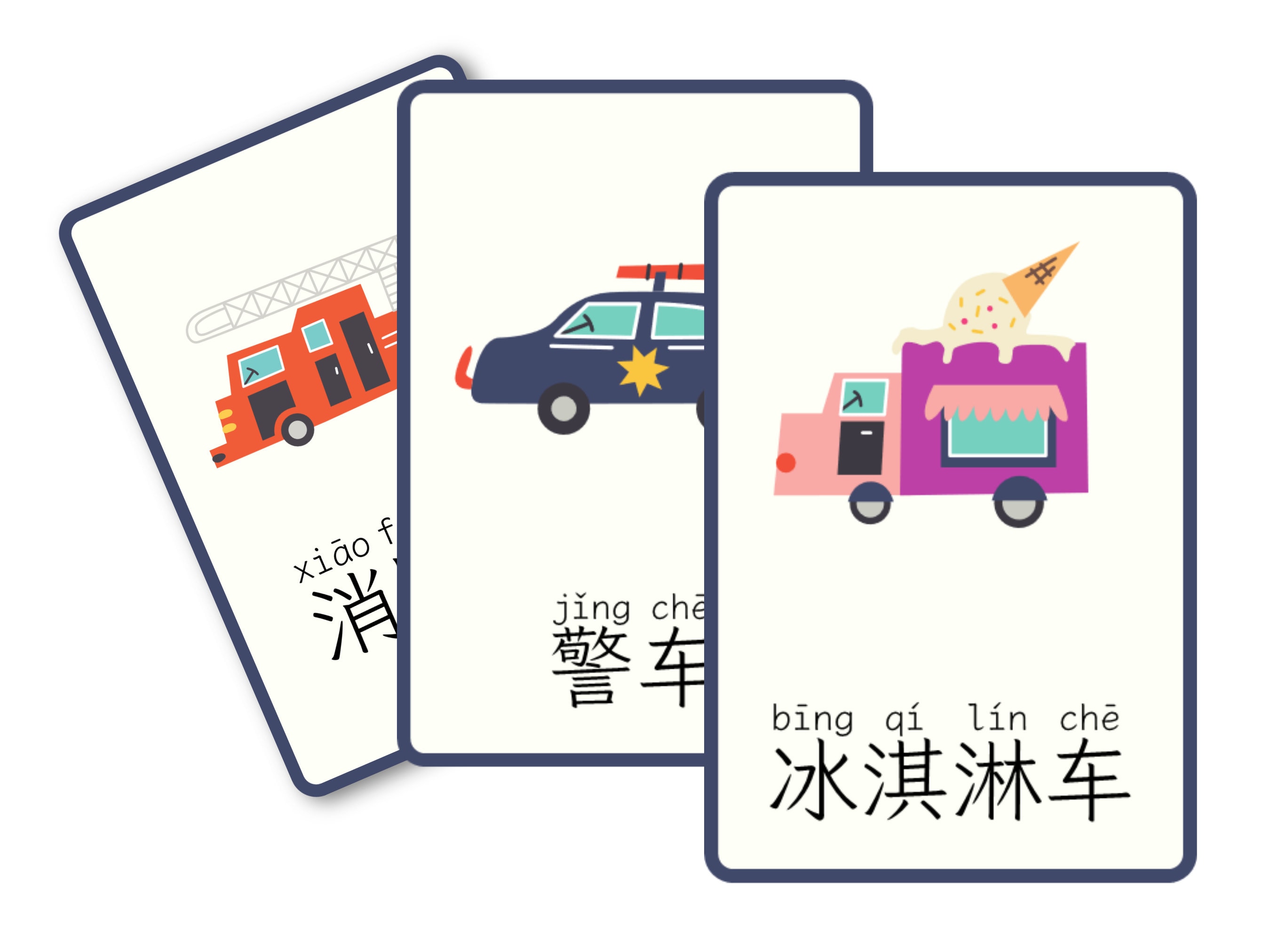 Transport Printable Flashcards in SIMPLIFIED CHINESE - Etsy UK