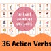 36 Basic Chinese Action Verbs Printable Flashcards Traditional Chinese ...