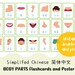Body Parts Printable Flashcards in SIMPLIFIED CHINESE - Etsy UK