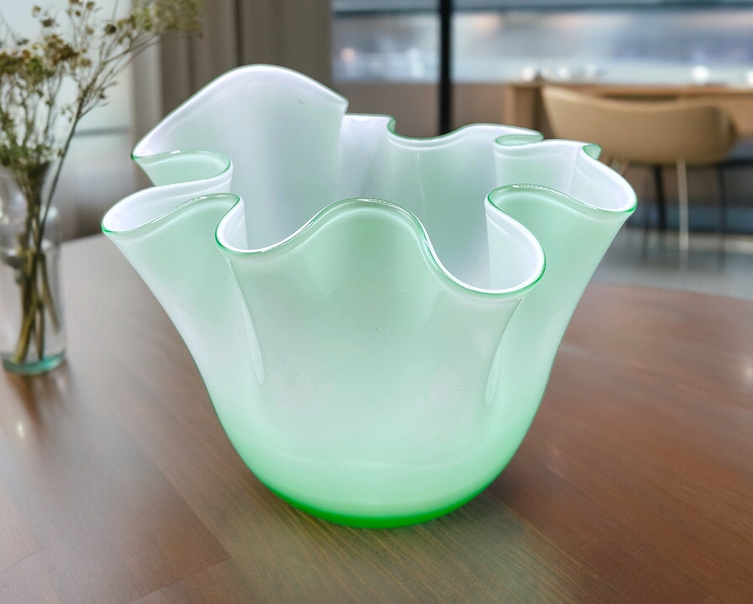 Murano – “flying Hand” Handkerchief Vase - Etsy