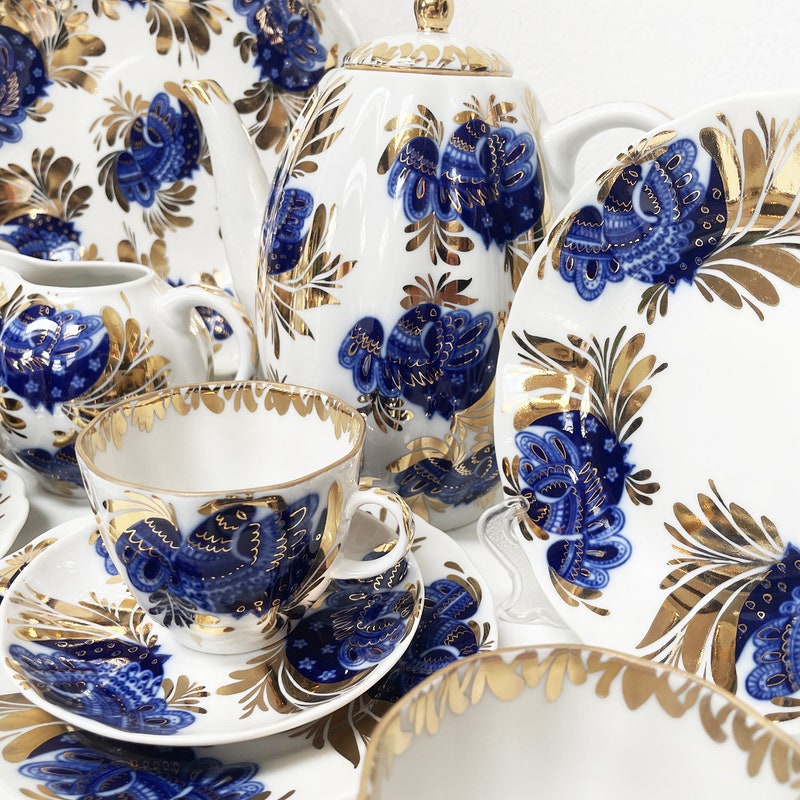 Lomonosov Tea Set - Etsy