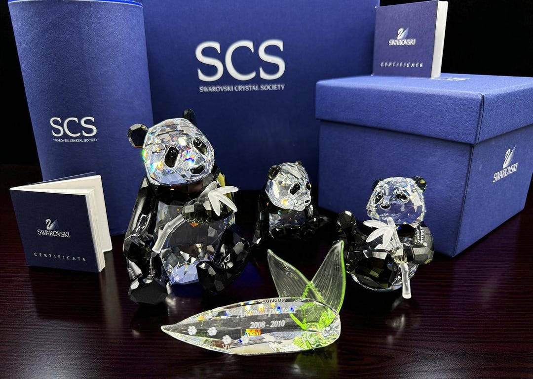Swarovski – Panda’s Family - SCS Annual Edition 2008 - Etsy