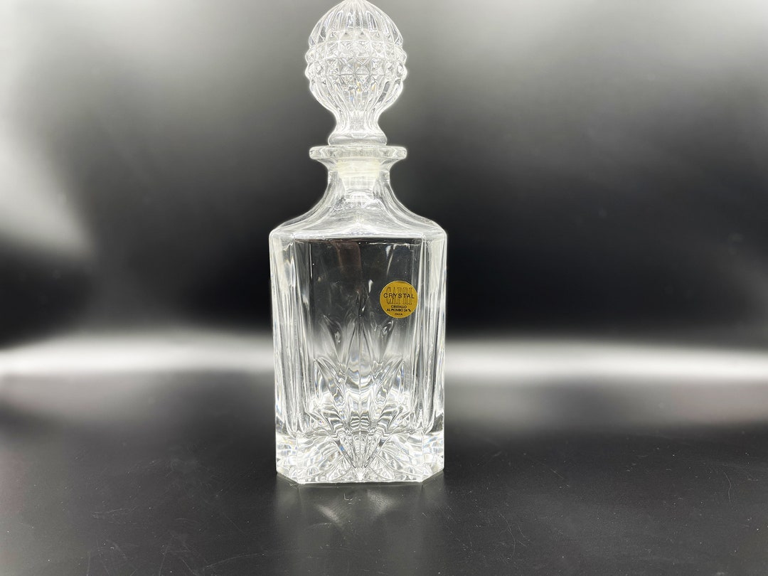 Capri Crystal 24% Lead Crystal Decanter, - Etsy