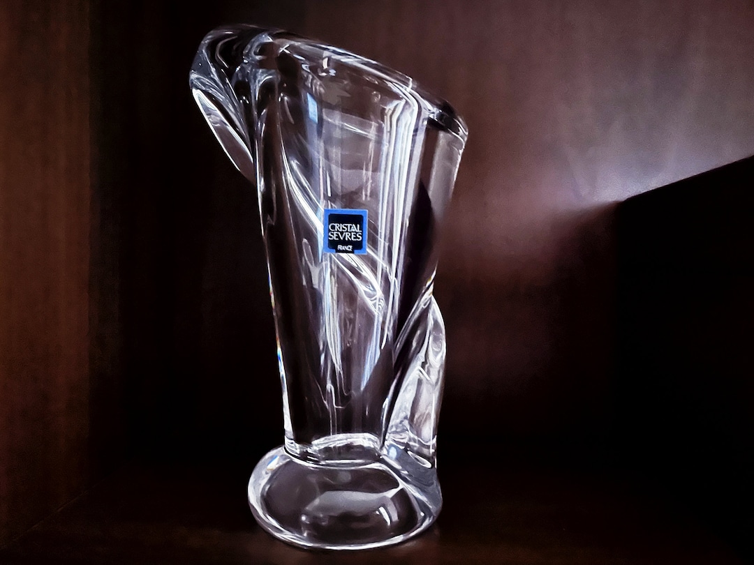 Sevres – Crystal Vase Fiume Line - Etsy