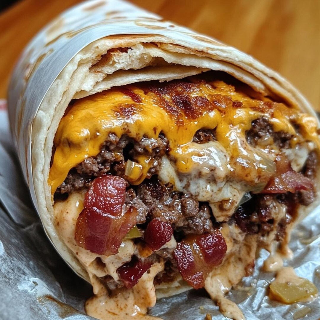 BEST RECIPE for the Ultimate Bacon Cheeseburger Burrito With Bacon and ...