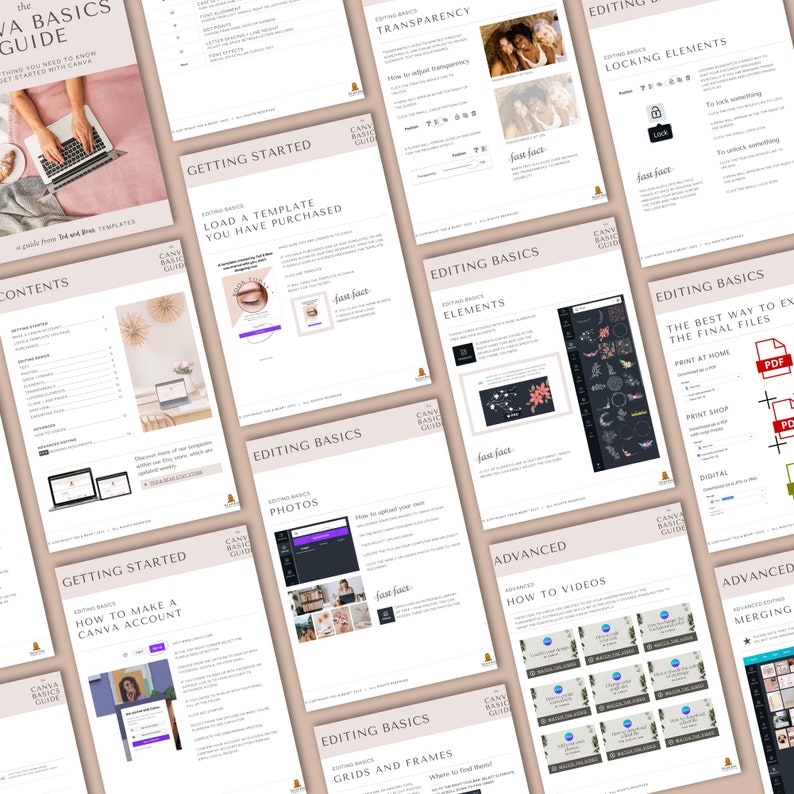 Canva Basics Guide: How-to for Beginners (digital Download) - Etsy