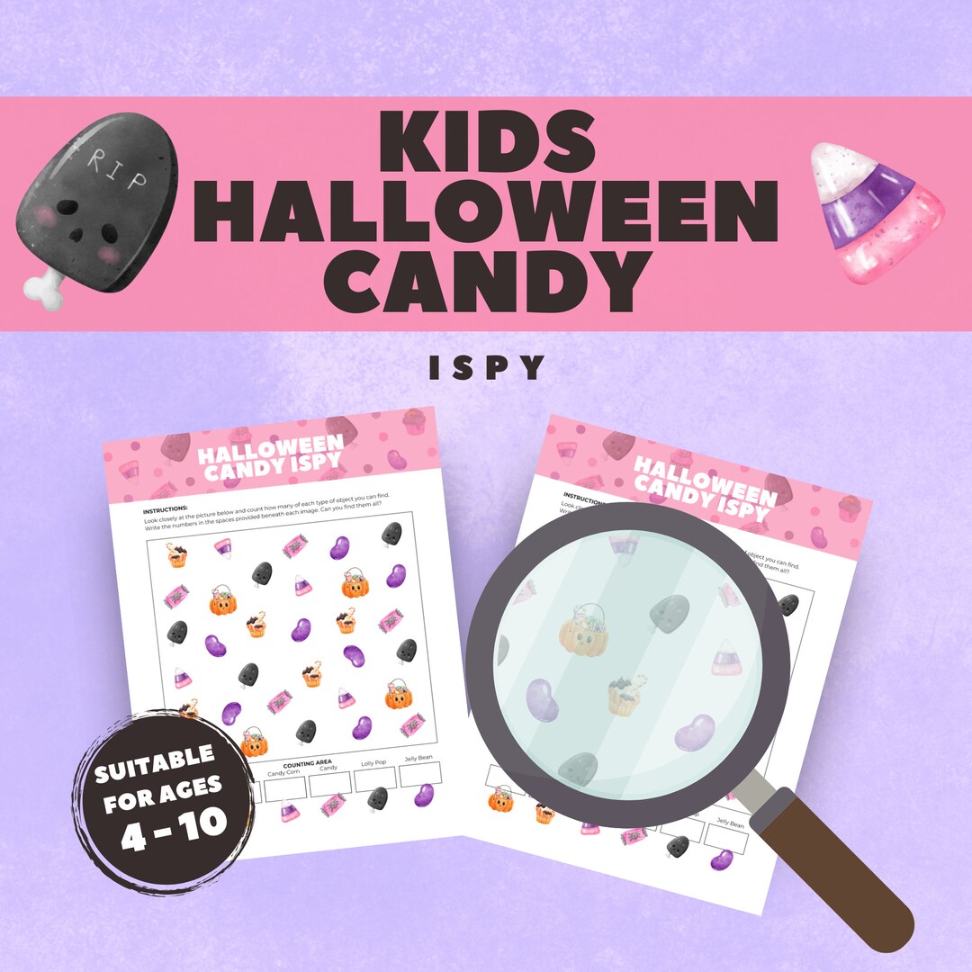 Halloween I Spy Game: Classroom Party Activity (printable PDF) - Etsy