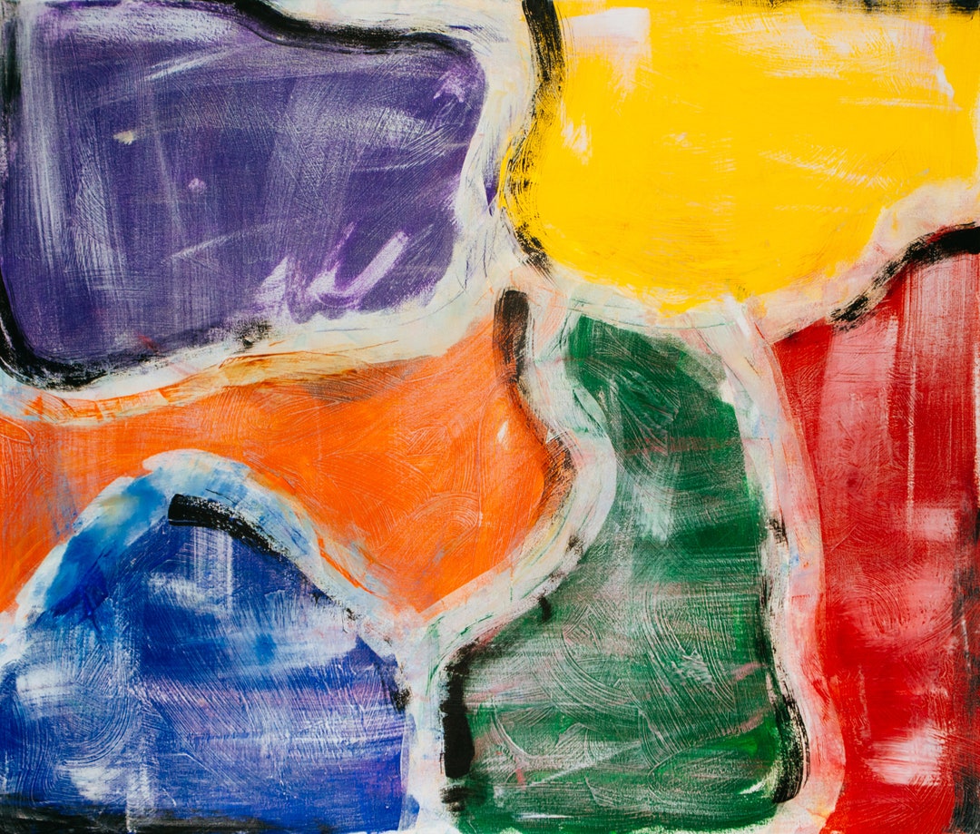 Refraction - Vibrant Abstract Spectrum Painting - Etsy