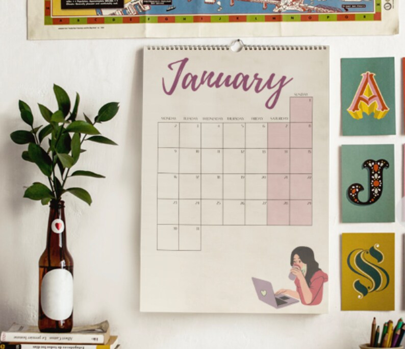 Fun 2023 Printable Calendar, Monthly - Etsy