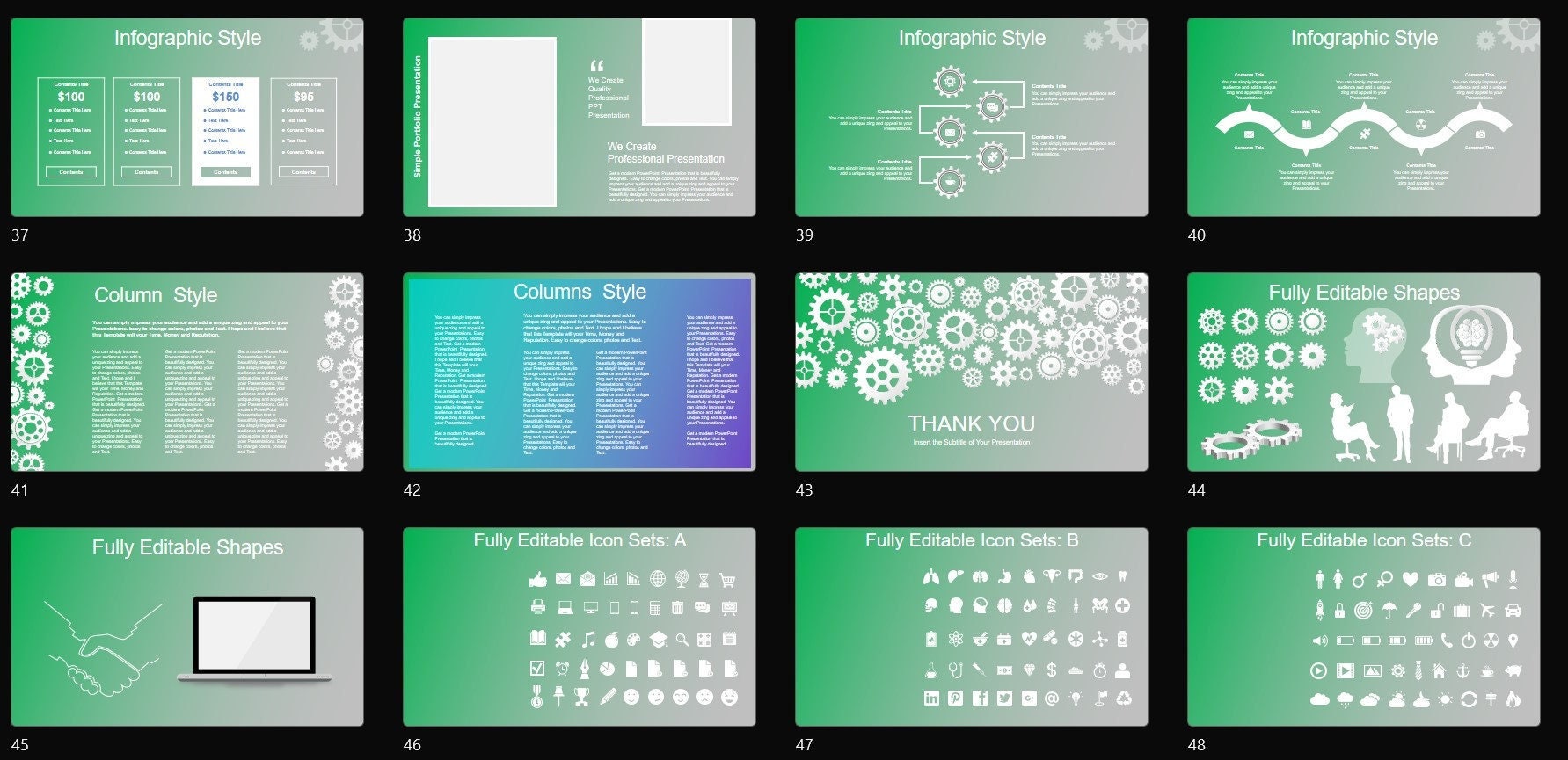 KPI Infographic Business PPT Templates | Powerpoint Template | Google ...