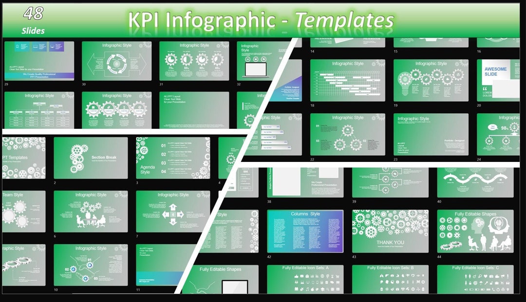 KPI Infographic Business PPT Templates | Powerpoint Template | Google ...