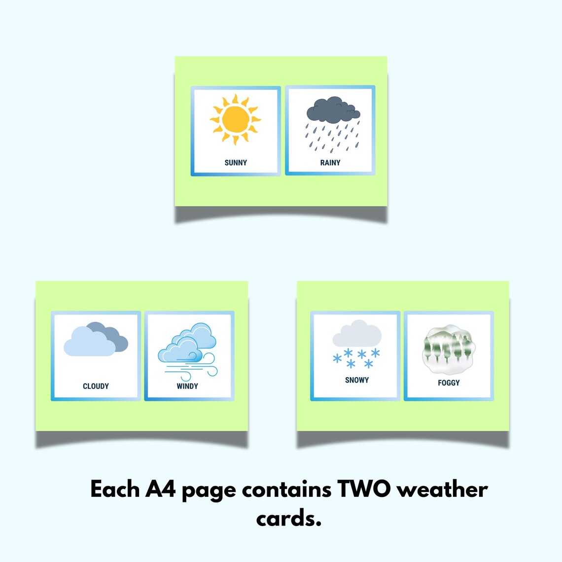 Weather Chart Activity for Preschoolers Interactive Learning Digital ...