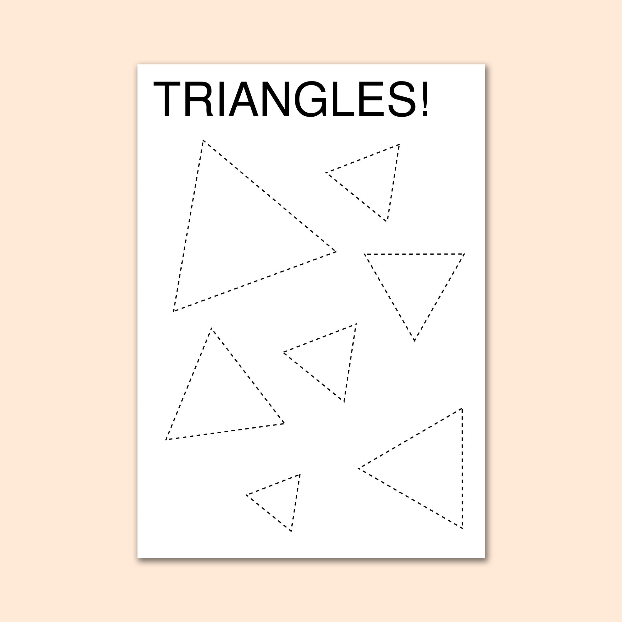 Tracing Activity | Geometric Shapes Practice | Preschool Learning ...