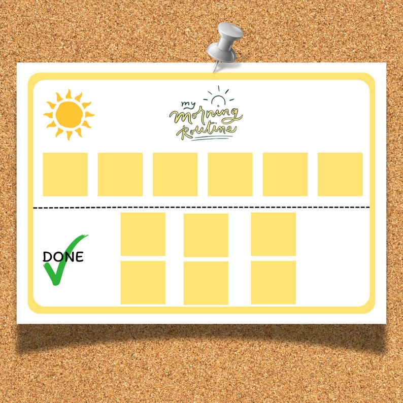 Printable Daily Routine for Kids,toddler, Preschool Routine Chart - Etsy