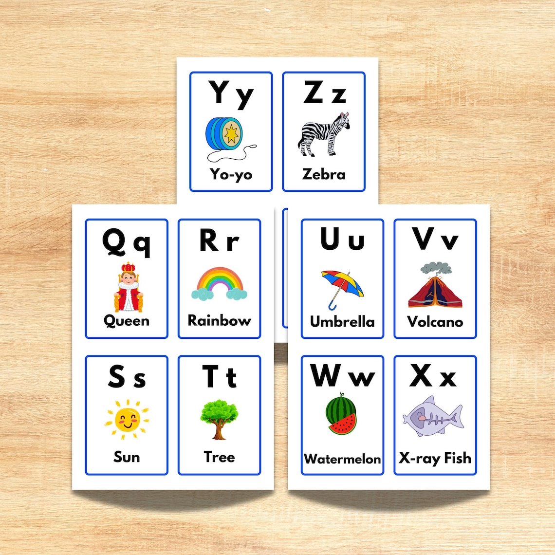 Alphabet Flashcards for Preschoolers | Educational Printable Letters - Etsy