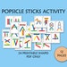 Colorful Popsicle Stick Flashcards for Preschool Learning - Etsy