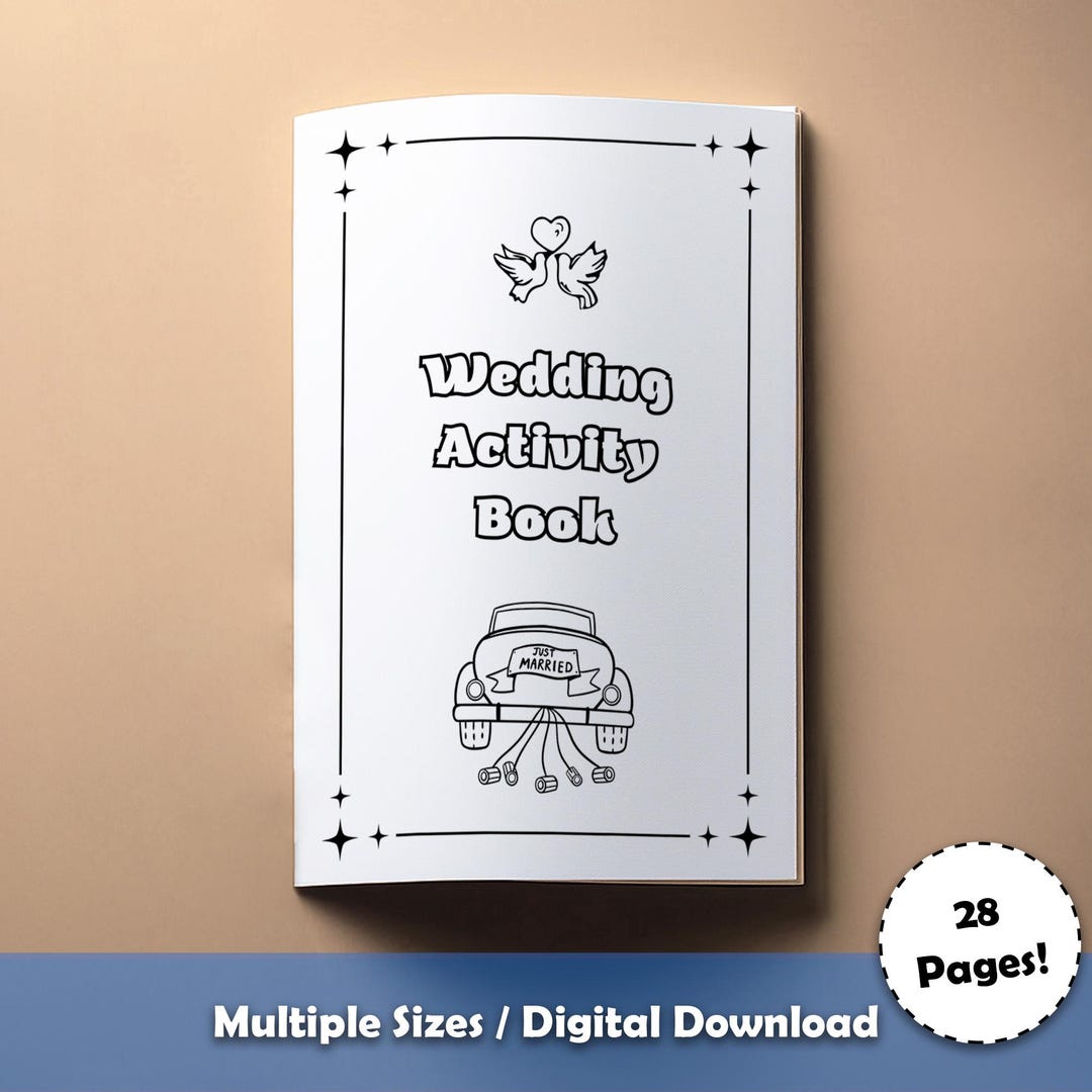 Kids Wedding Activity Book Printable – Wedding Busy Book for Children ...
