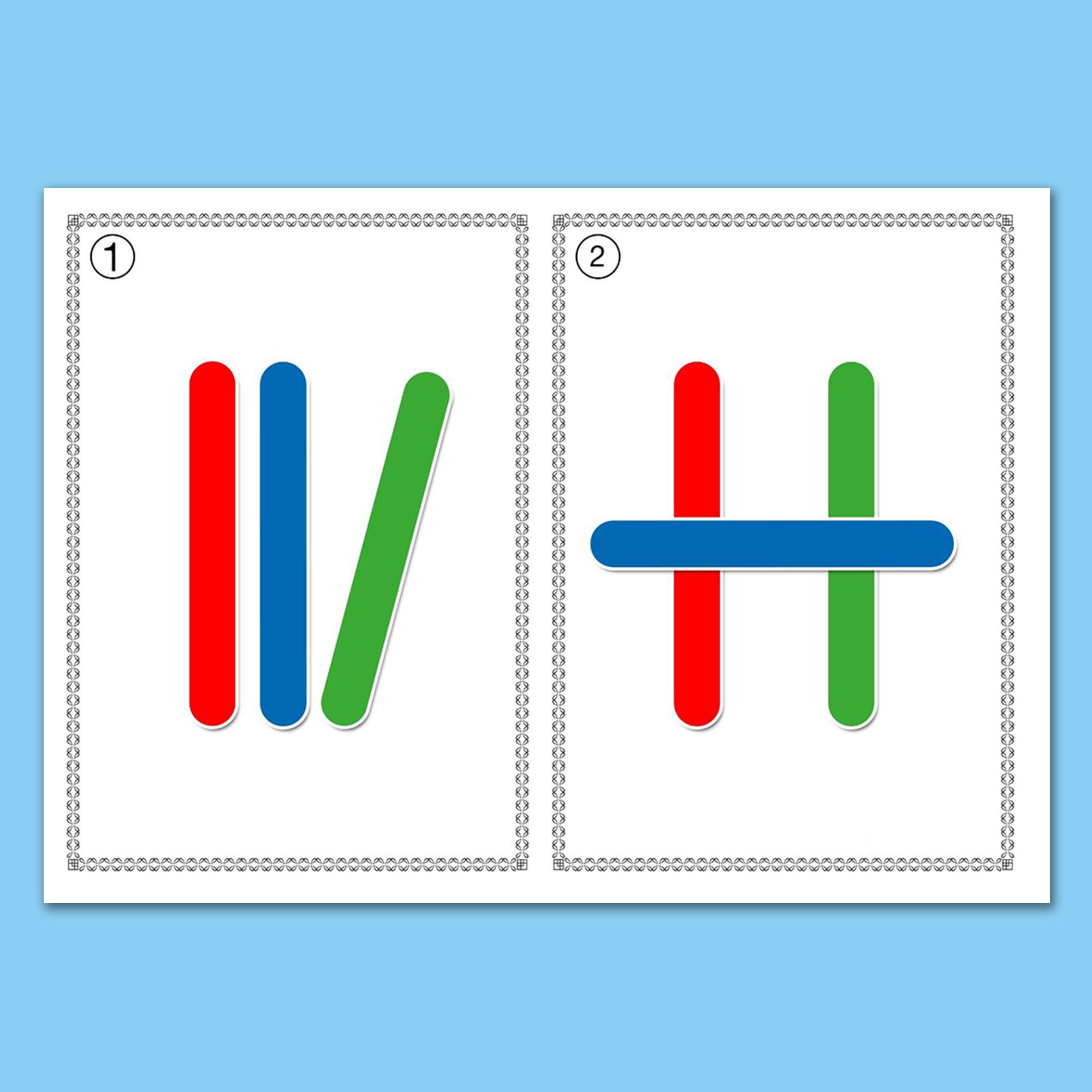 Colorful Popsicle Stick Flashcards for Preschool Learning - Etsy