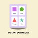 Printable Geometric Shapes Flashcards | Educational Cards for Toddlers ...