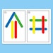 Colorful Popsicle Stick Flashcards for Preschool Learning - Etsy Canada