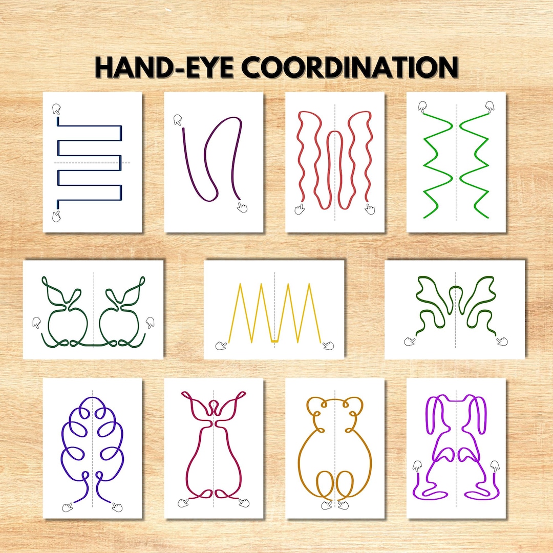 Interactive Hand-eye Coordination Printable Activities for Preschoolers ...