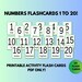 Number Flashcards for Kids 1 to 20 Preschool Learning Cards Digital ...