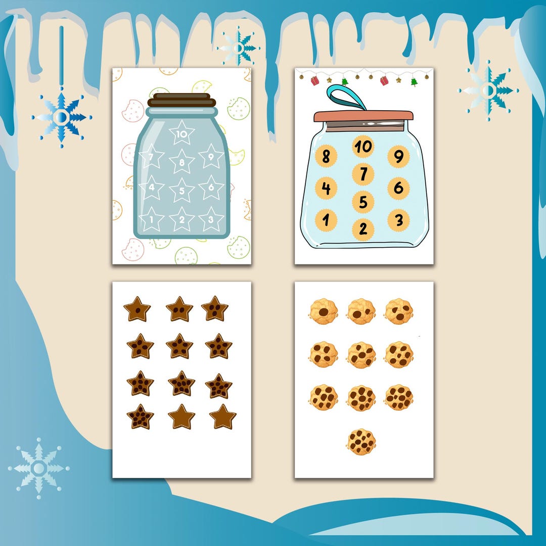 Cookie Math Fun: Number Match Activity - Etsy