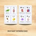 Alphabet Flashcards for Preschoolers | Educational Printable Letters - Etsy