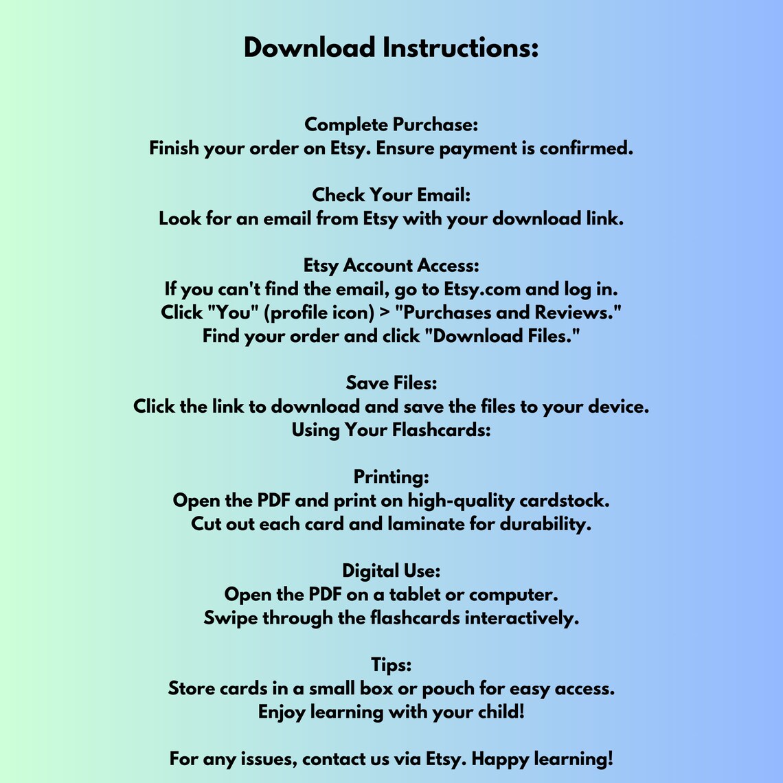 Number Flashcards for Kids 1 to 20 Preschool Learning Cards Digital ...