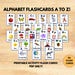Alphabet Flashcards for Preschoolers | Educational Printable Letters - Etsy