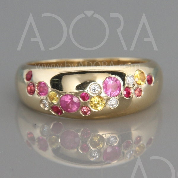 Sunset Ring Set - Etsy