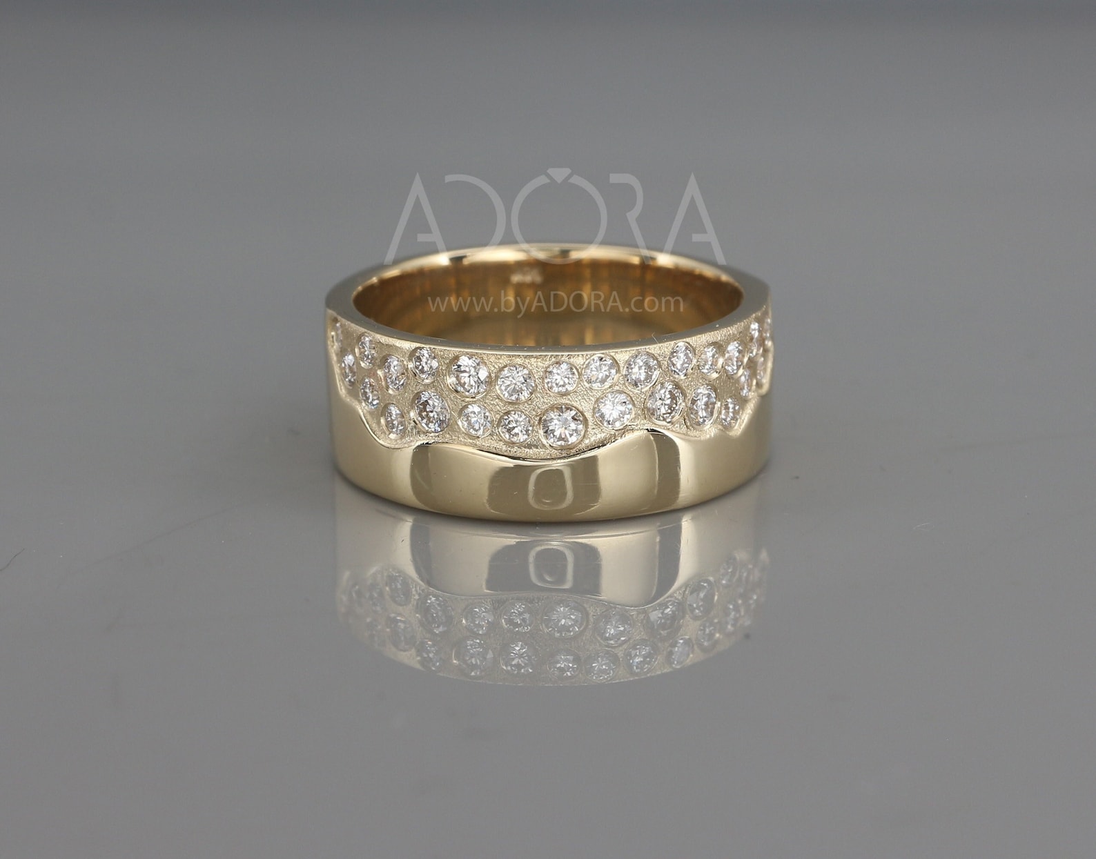 Handmade 14k Gold Multi Stone Diamonds Ring | Diamonds Cluster Wedding ...
