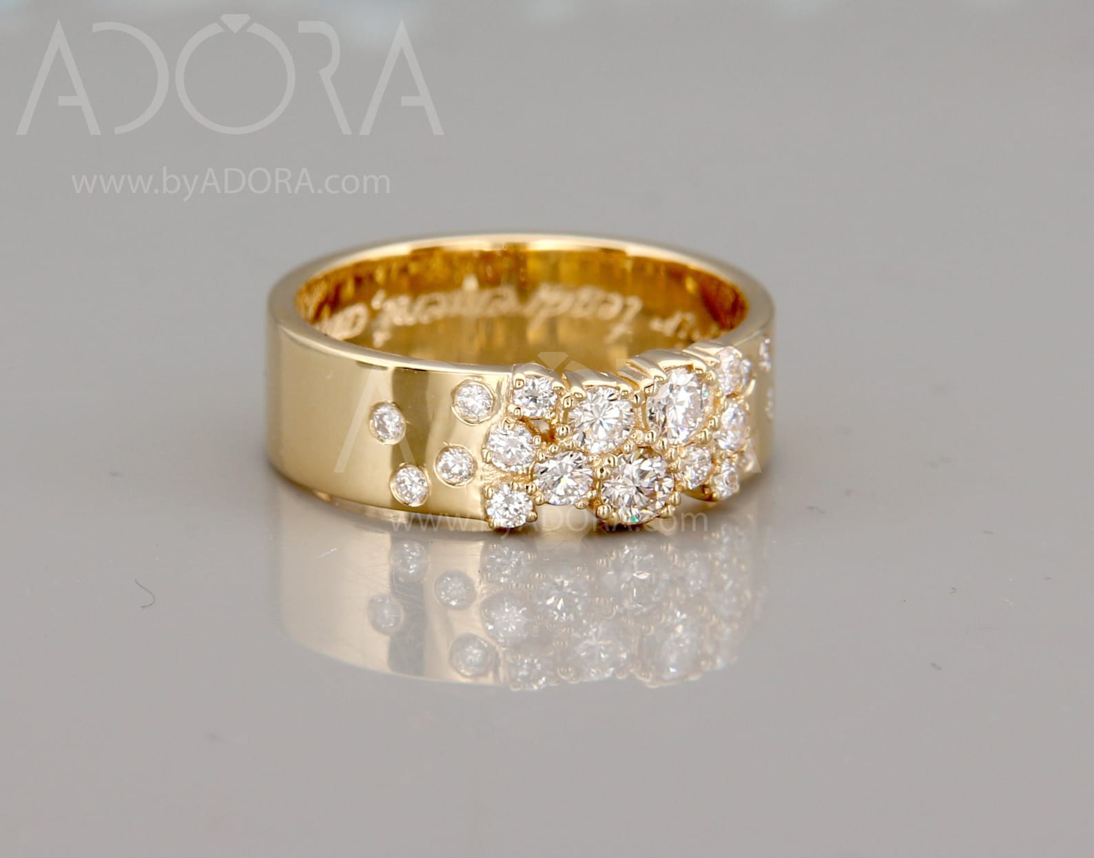 Handmade 14k Gold Multi Stone Diamonds Ring Diamonds Cluster - Etsy