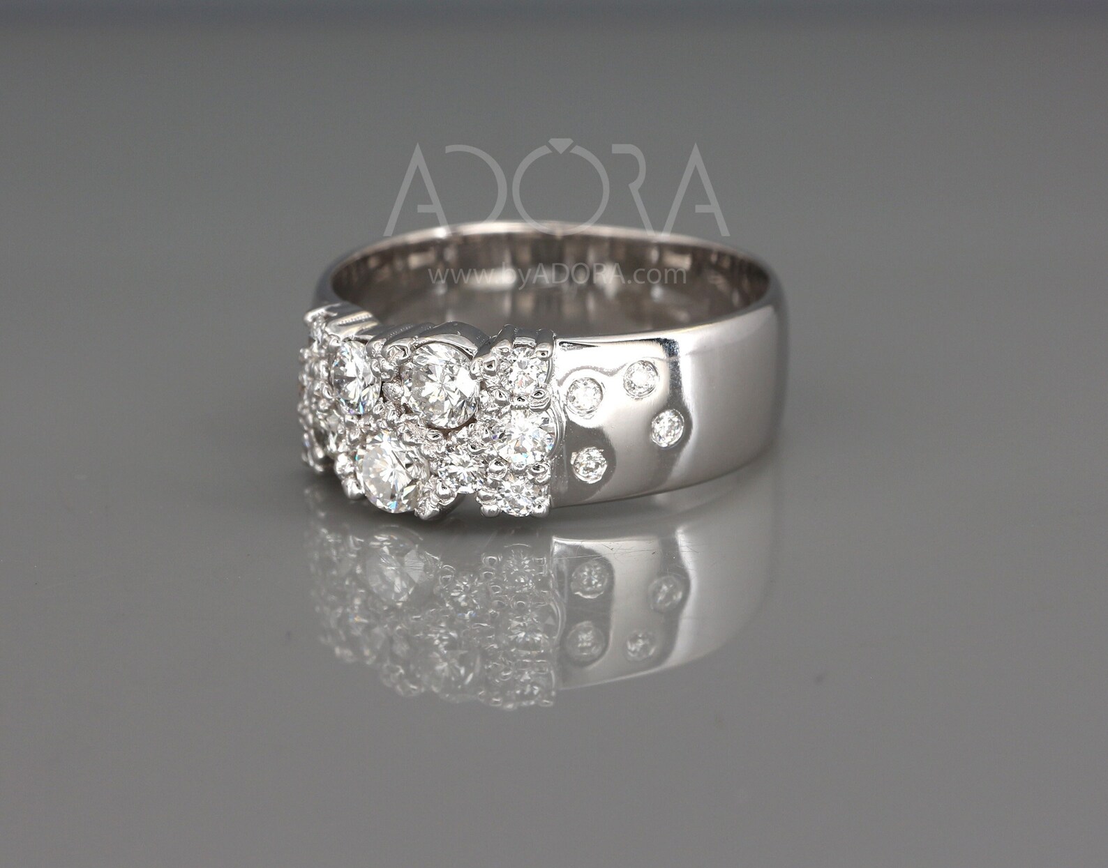 Handmade Diamond Cluster Ring | Cluster Diamond Engagement Ring | Multi ...