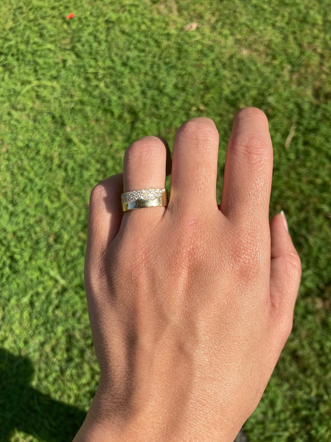 Handmade 14k Gold Multi Stone Diamonds Ring Diamonds Cluster - Etsy