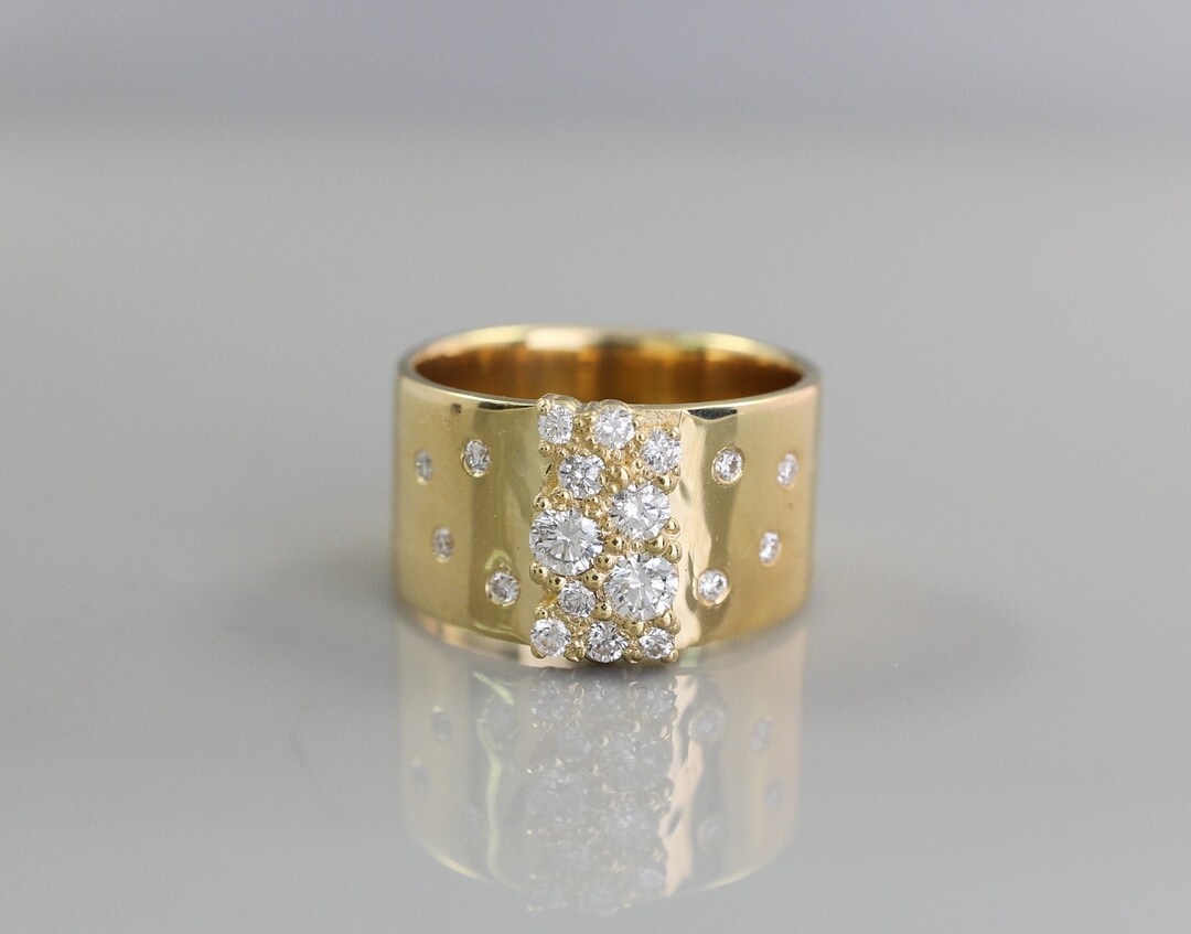 Handmade Diamond Cluster Ring | Cluster Diamond Engagement Ring | Multi ...