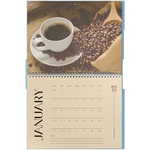 2023 Wall Calendar, Coffee Theme, Coffee Lovers Calendar, Office ...
